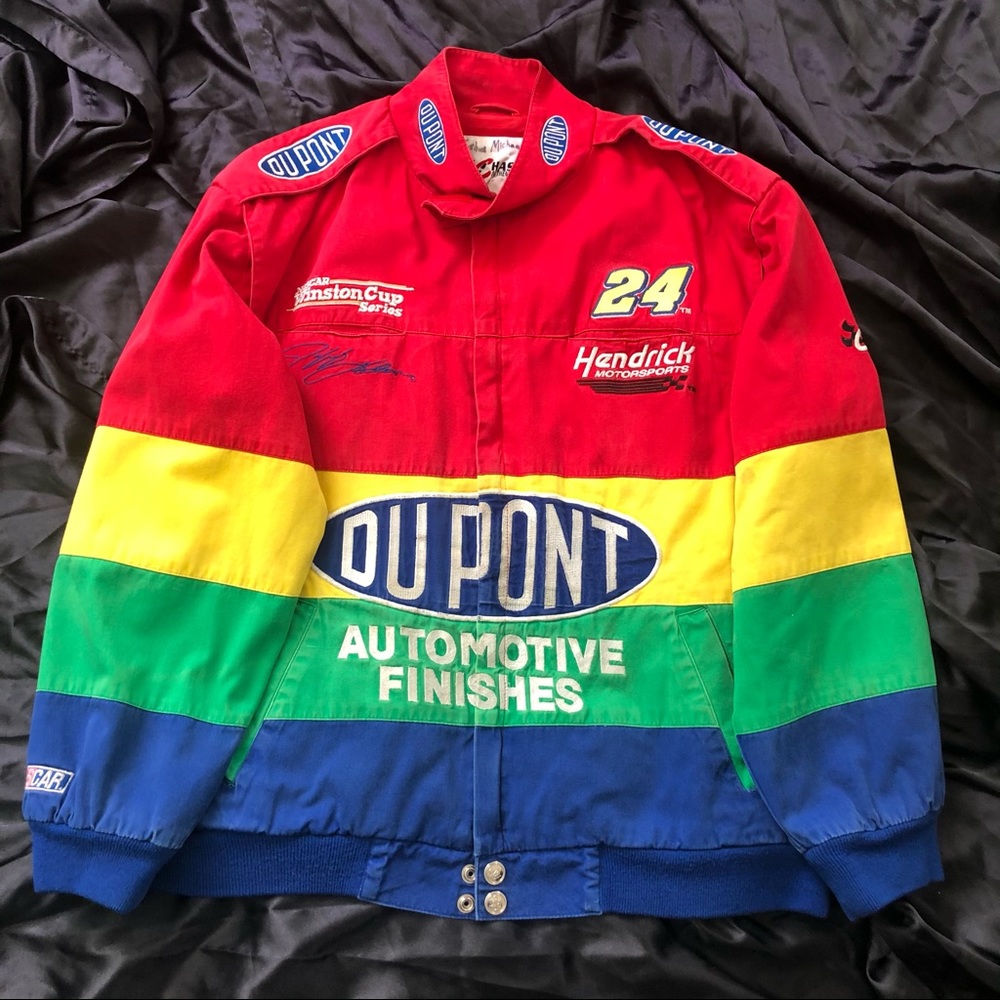 Vintage Nascar Rainbow Racing Jacket - Gem